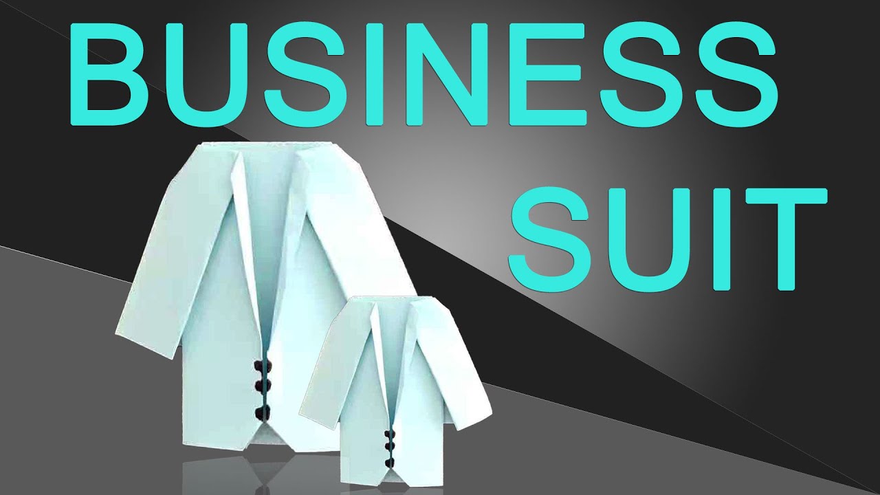 Men's suit hand Origami, Origami tutorial for beginners - YouTube
