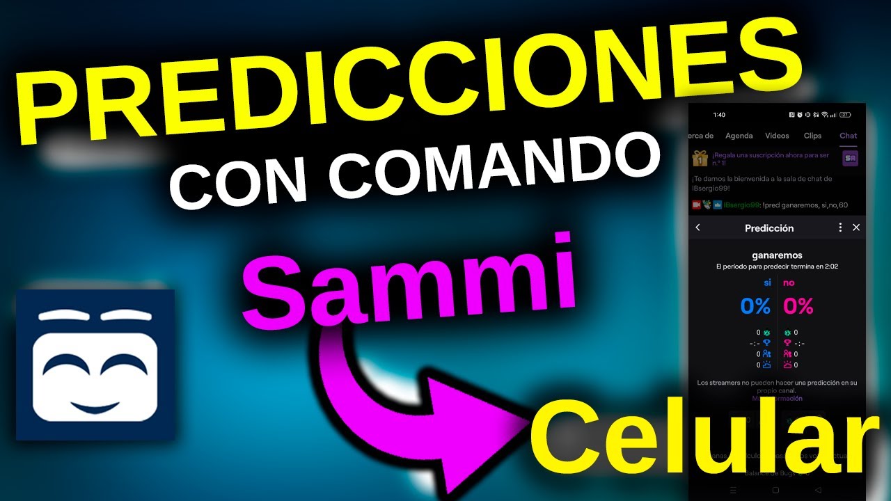 CREA PREDICCIONES CON UN COMANDO PARA CELULAR Y PC CON SAMMI | Tutorial ...