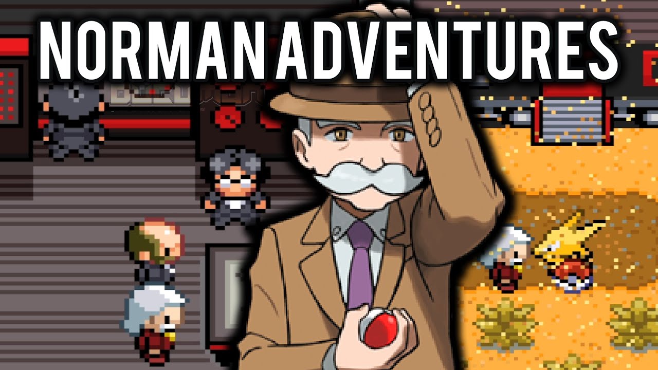 Pokemon Norman Adventures - GBA ROM hack play as Norman Pokemon Champion, and fight crime again ...