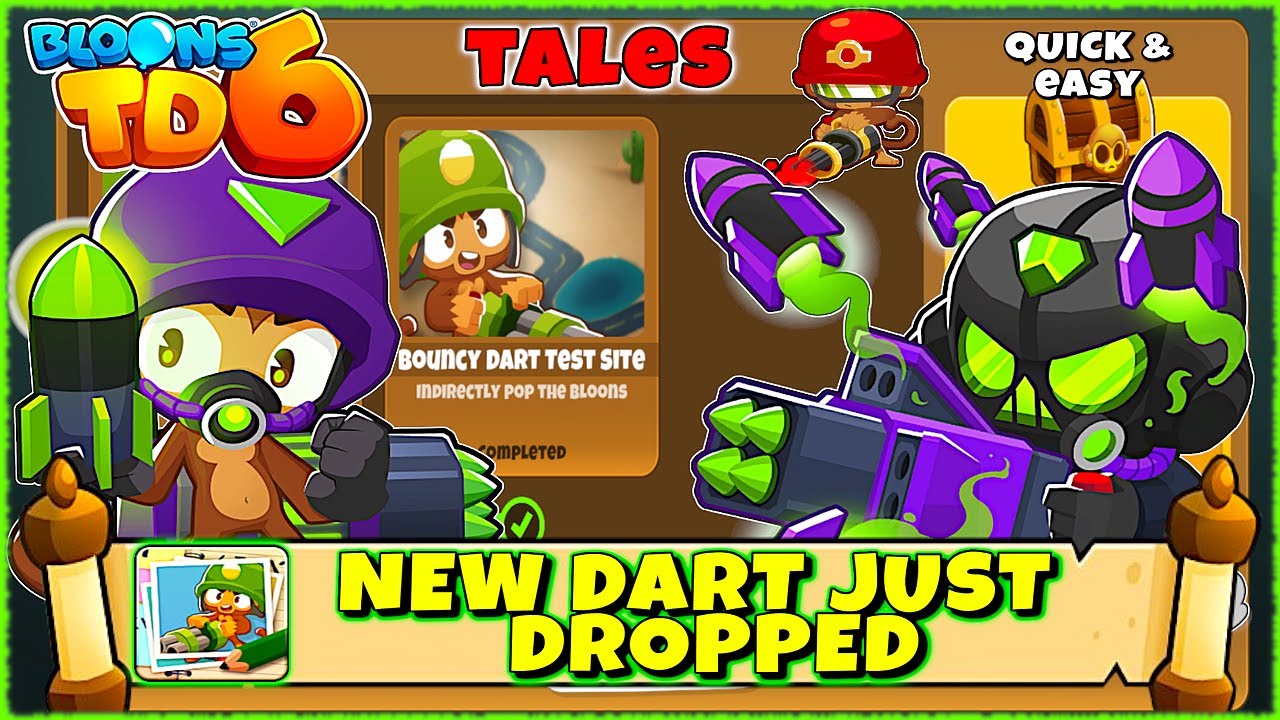 New Dart Just Dropped | New Scoop's Tale | Quick & Easy Quest | BloonsTD6 | Challenge - YouTube
