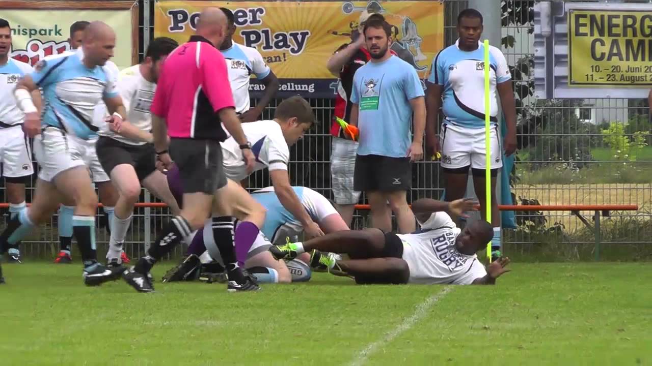 ESC Kaiserslautern Vs. Illesheim Black 'n Blue Rugby Sevens RBW - YouTube