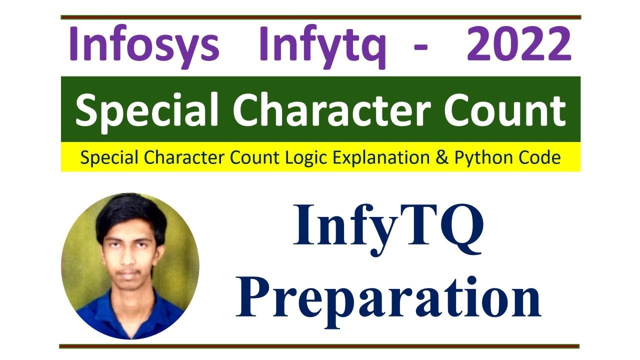 InfyTQ previous year Coding Question #6 | InfyTQ Special Character ...