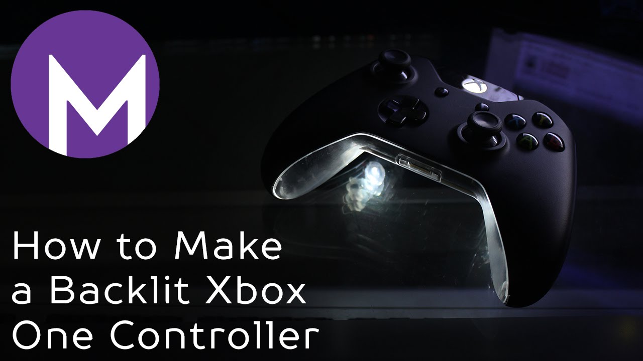 How to Make a Backlit Xbox One Controller Mod - YouTube