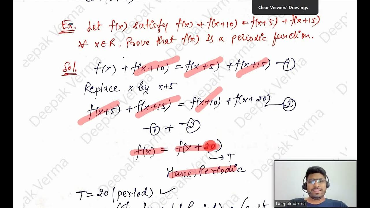 Functions | Lec -10 | Periodic and Non-periodic functions | Class 11 | IIT-JEE | NDA | PGT | TGT ...