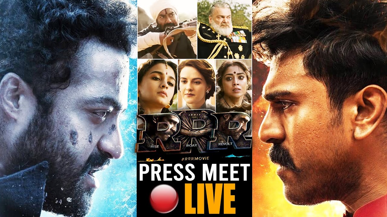 🔴LIVE: RRR Press Meet Live | NTR | Ram Charan | Rajamouli | Alia Bhatt ...