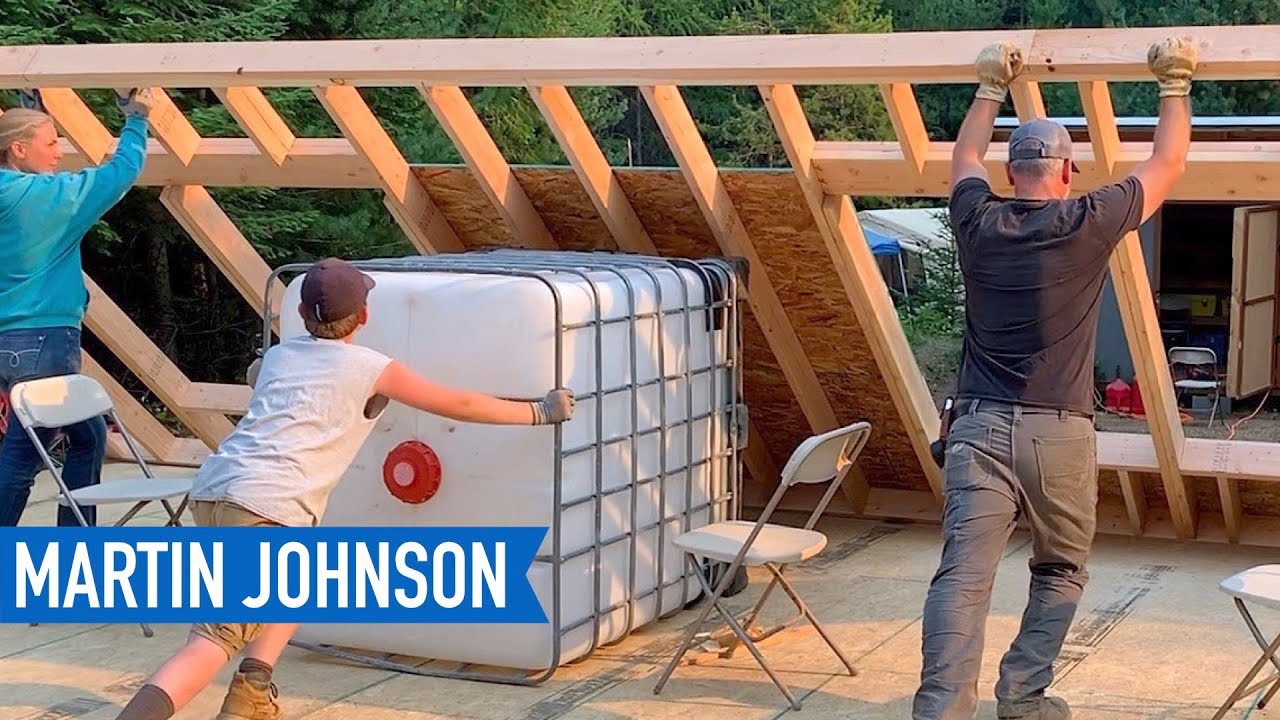 Raising Our Second Exterior Wall | Off Grid Cabin Build #16 - YouTube