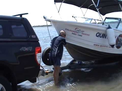 How to launch a boat on your own - YouTube