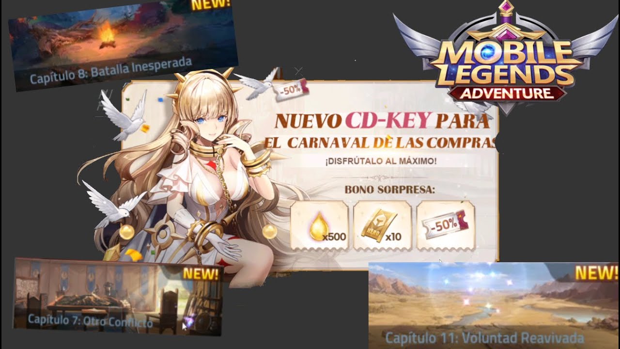 NUEVO CD KEY y NUEVAS HISTORIAS en la CAMPAÑA - Mobile Legends ...