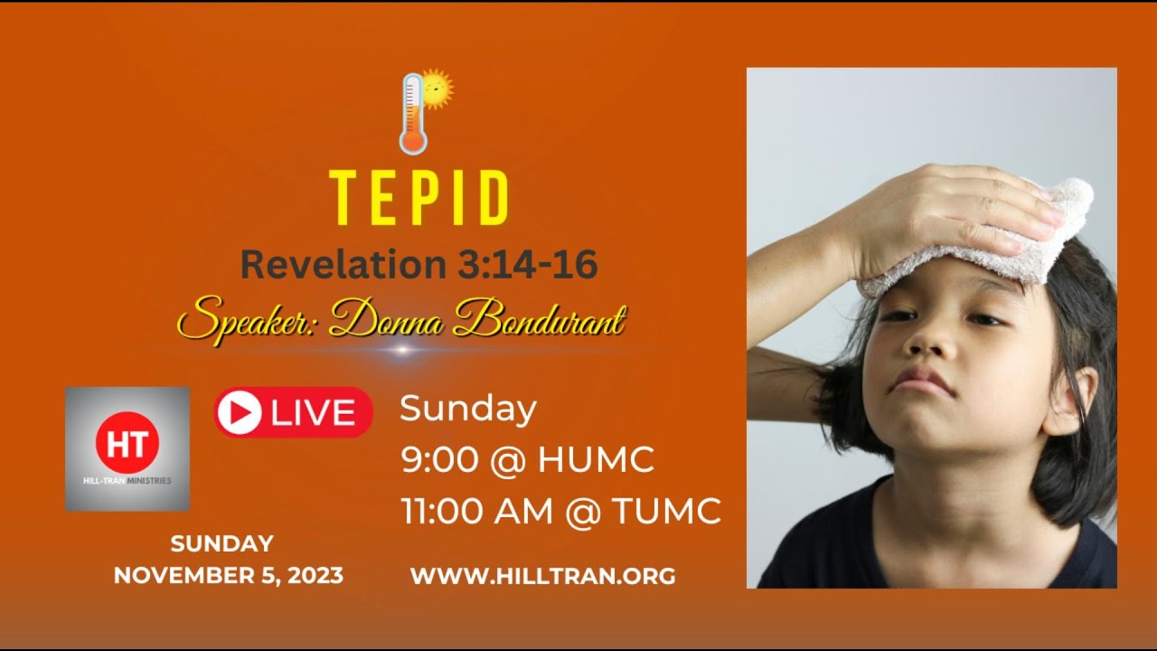 Tepid - Lukewarm Christians - Sermon by Donna Bondurant - YouTube