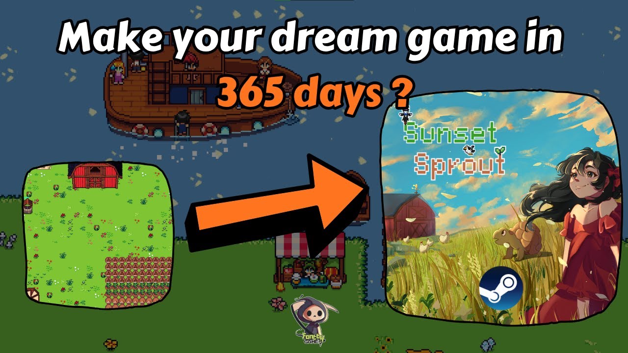 Making my dream farm game in a year | Sunset Sprout #devlog - YouTube