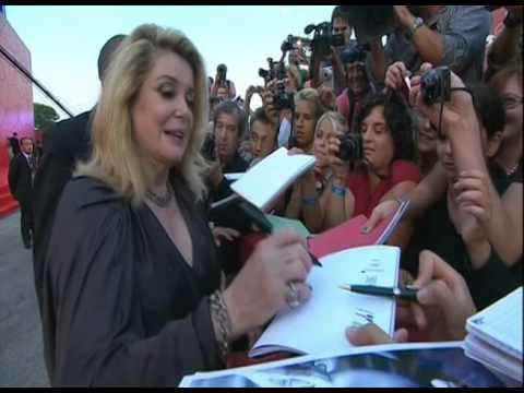 Catherine Deneuve with fans
