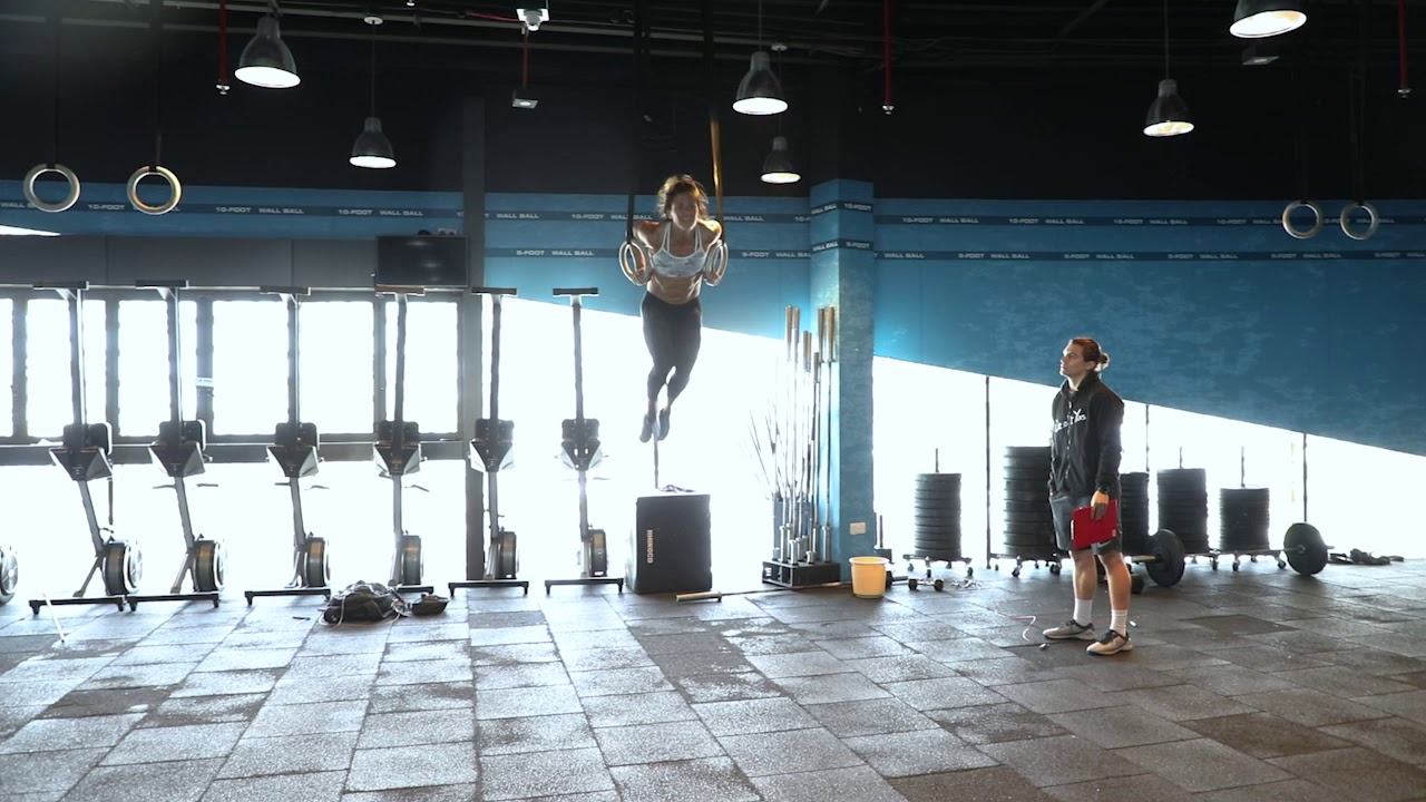 Jamie Greene Highlights From CrossFit Open Workout 18.3 - YouTube