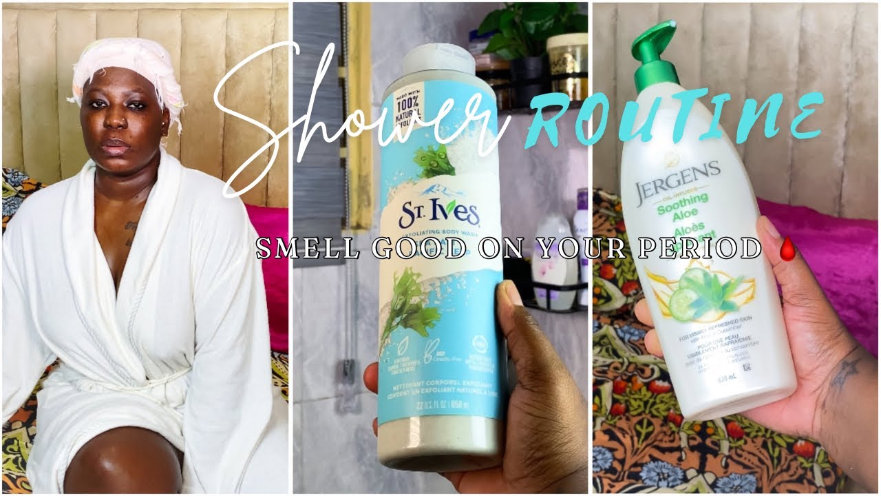 My Simple Nighttime Self Care Shower Routine During My Period - YouTube