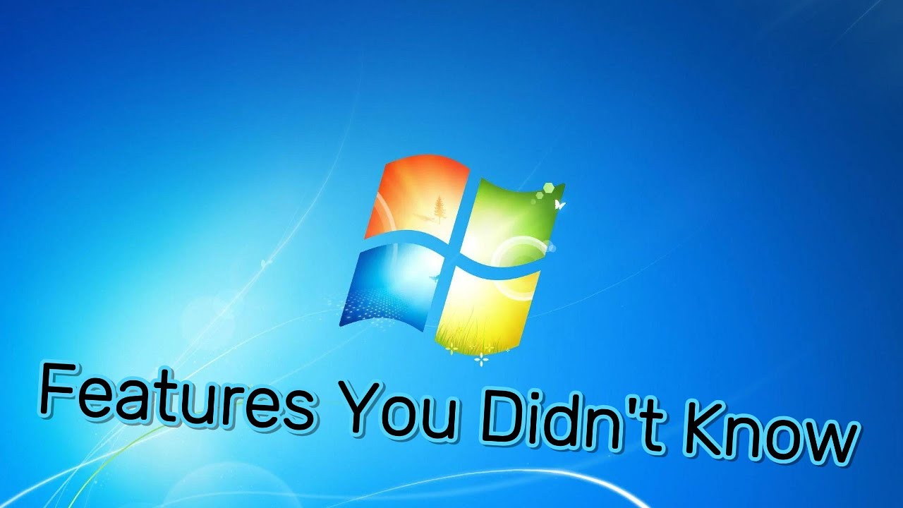 5 Windows 7 Features you Probably didn't know about - YouTube