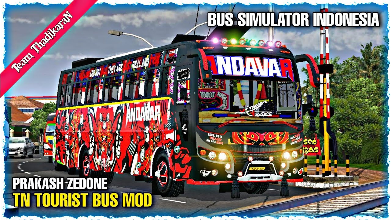 Andavar tourist bus mod for bus simulator indonesia 😍 TN tourist bus ...