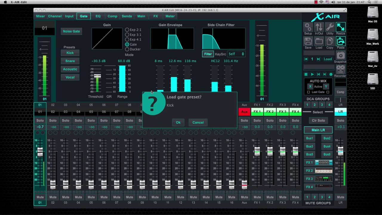 Netto - ReCall - XR16 - Behringer - Parte 04 - X Air EDIT - Entradas ...