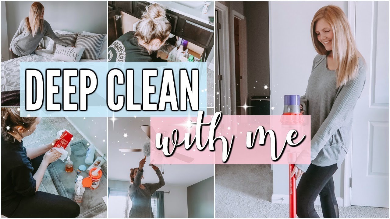 RELAXING DEEP CLEAN WITH ME 2019 | MASTER BEDROOM AND BATHROOM DEEP ...