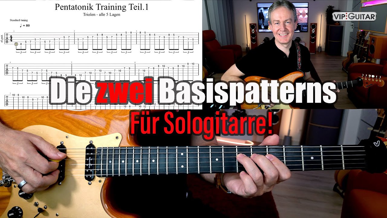 Gitarre Basics: Die zwei wichtigsten Solo-Patterns 🎸🔥 - YouTube