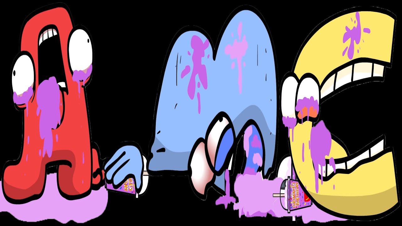 Alphabet Reverse toy (All Letter..) BUT THEY ALL GRIMACE SHAKE 3 - YouTube