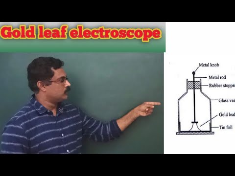 Electrostatics - Gold leaf electroscope - YouTube