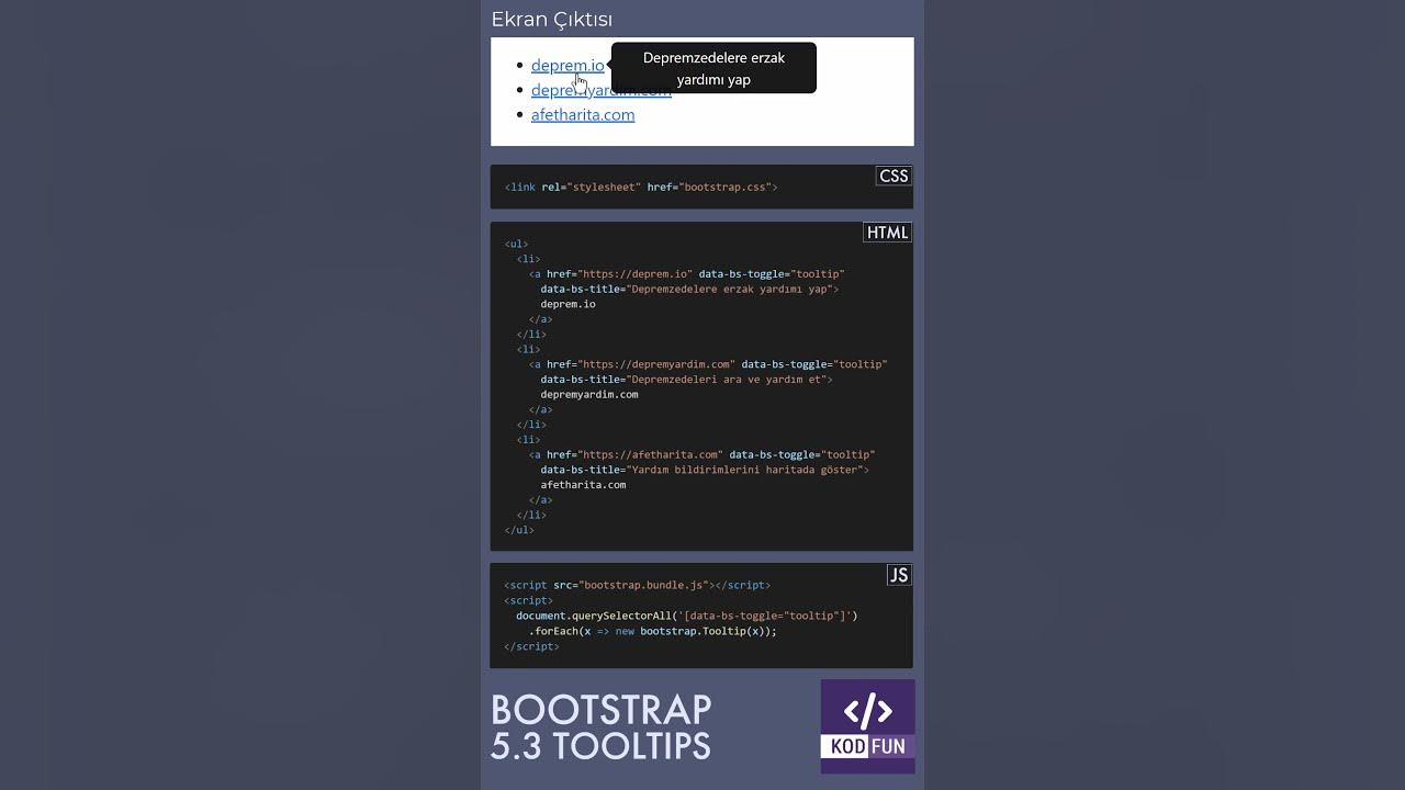 Bootstrap 5 Tooltips - YouTube