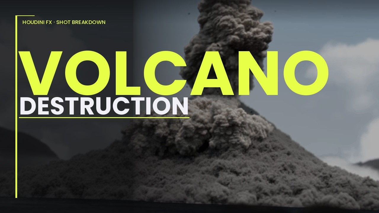 Volcano Eruption in Houdini FX Breakdown - YouTube