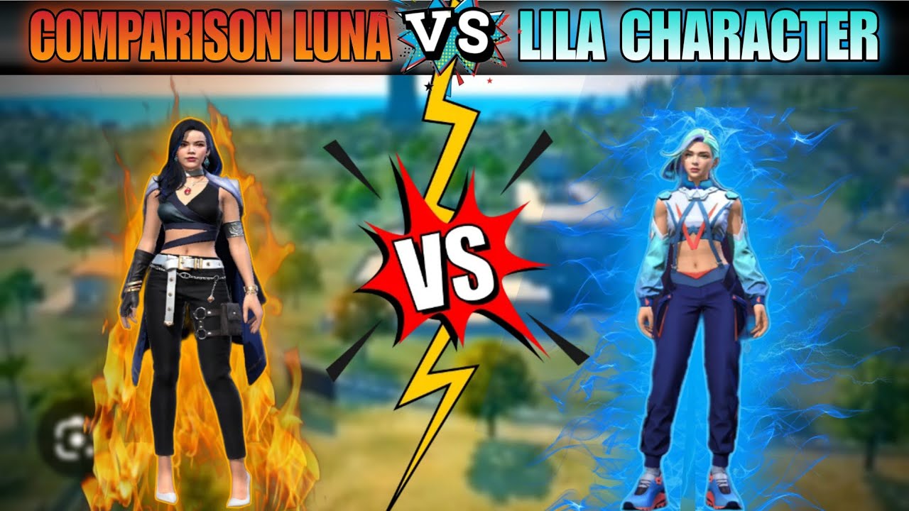 free fire character comparison 😱😱video Lila vs Luna #shorts #video # ...