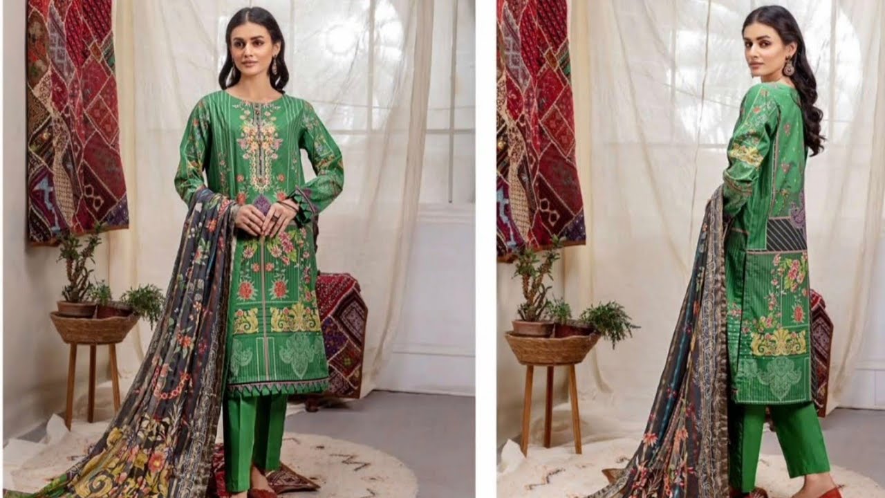 পাকিস্তানি রাং মে রাং akistani Rang Mai Rang Digital Print Lawn 3ps ...