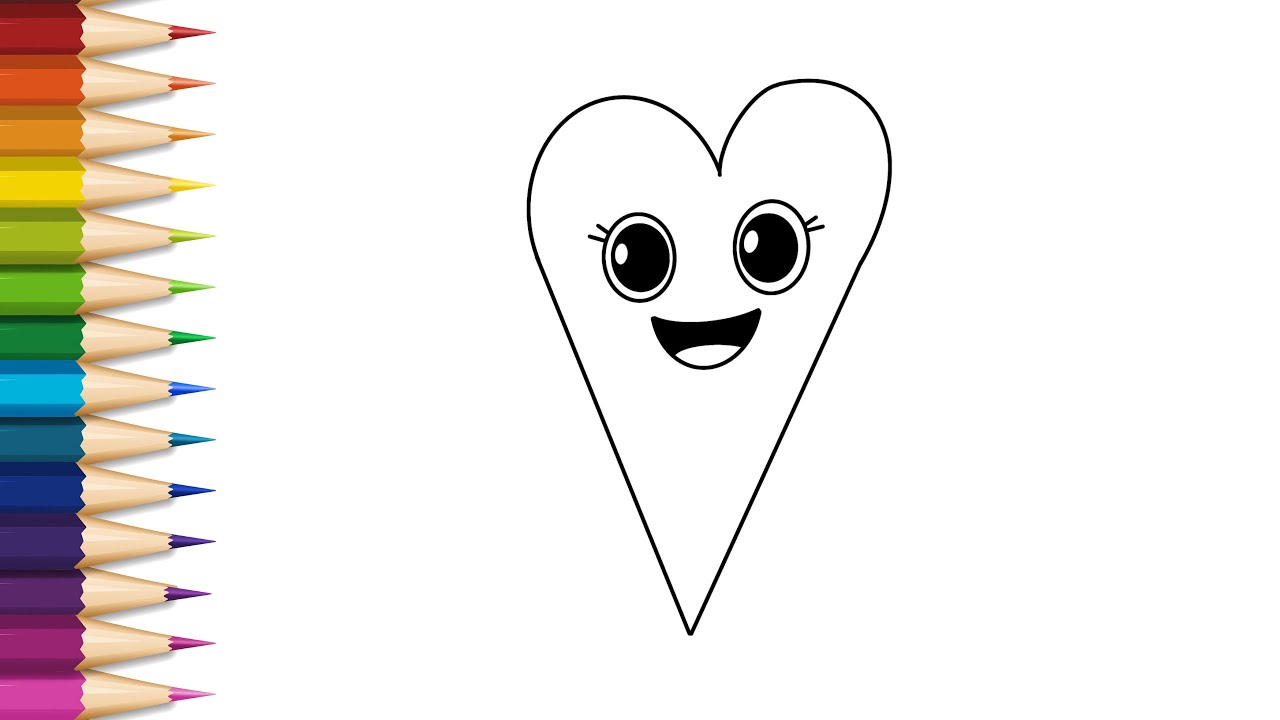 How to draw a heart using the letter V? - YouTube