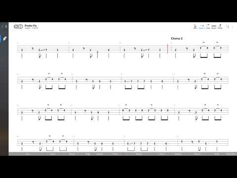 The Offspring - Pretty Fly (BASS TAB PLAY ALONG) - YouTube