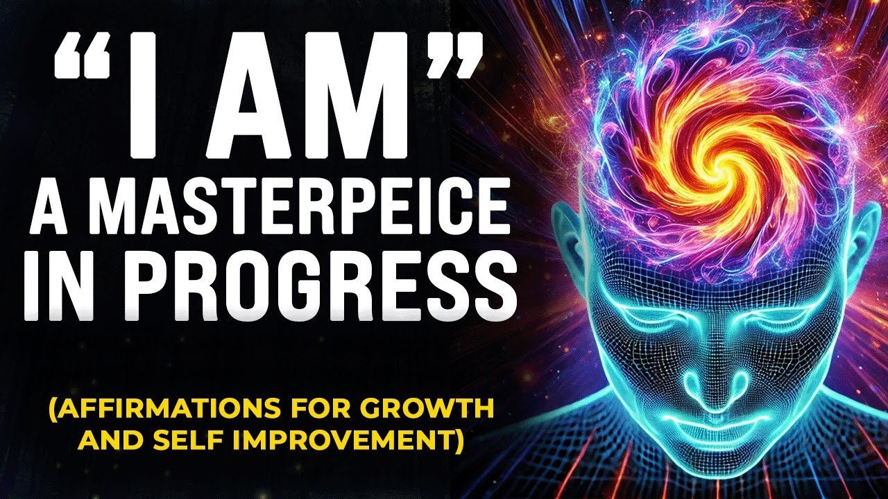I AM A MASTERPIECE IN PROGRESS | Affirmations for Self-Improvement and ...