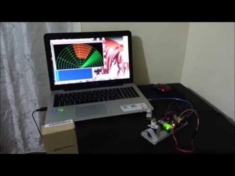 radar con arduino y python pySerial - YouTube