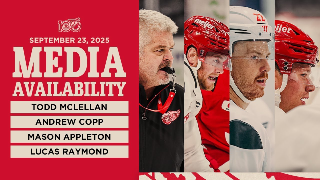 Todd McLellan, Andrew Copp, Mason Appleton, Lucas Raymond Media | Sept ...