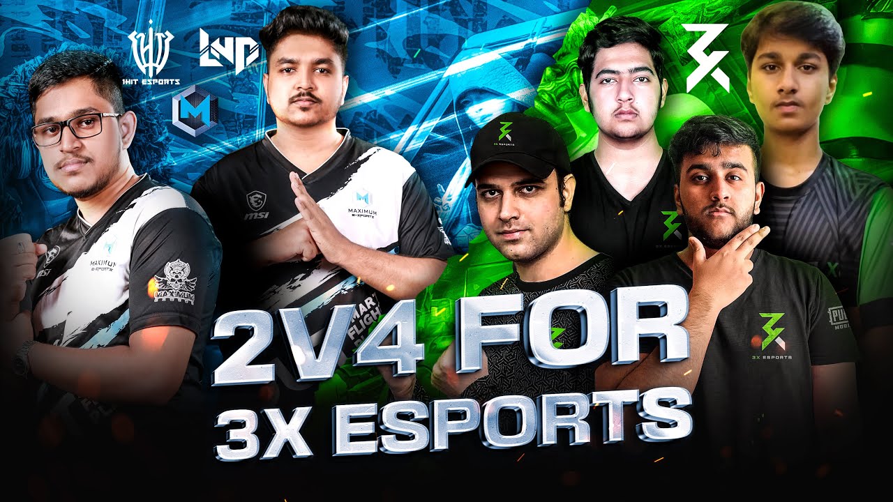 2v4 For 3x ESPORTS🇵🇰 + Bonus Clips | 1HiTxFunkyLND | PUBG Mobile - YouTube