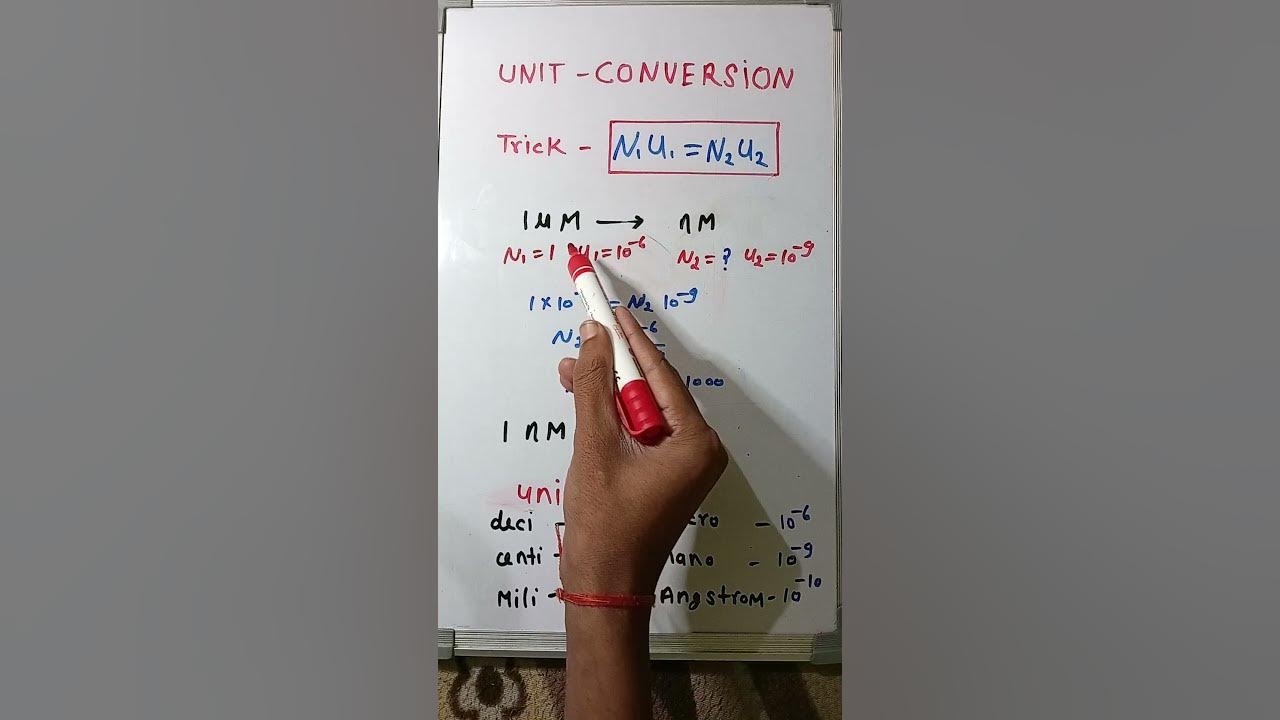 Unit Conversion | Micrometre To Nano Meter | Micrometre To Angstrom #neet#jee #shorts - YouTube