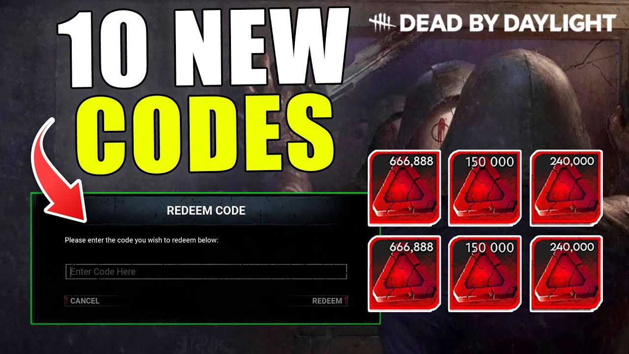 DEAD BY DAYLIGHT CODES | CODE DBD | DBD BLOODPOINT CODES - YouTube