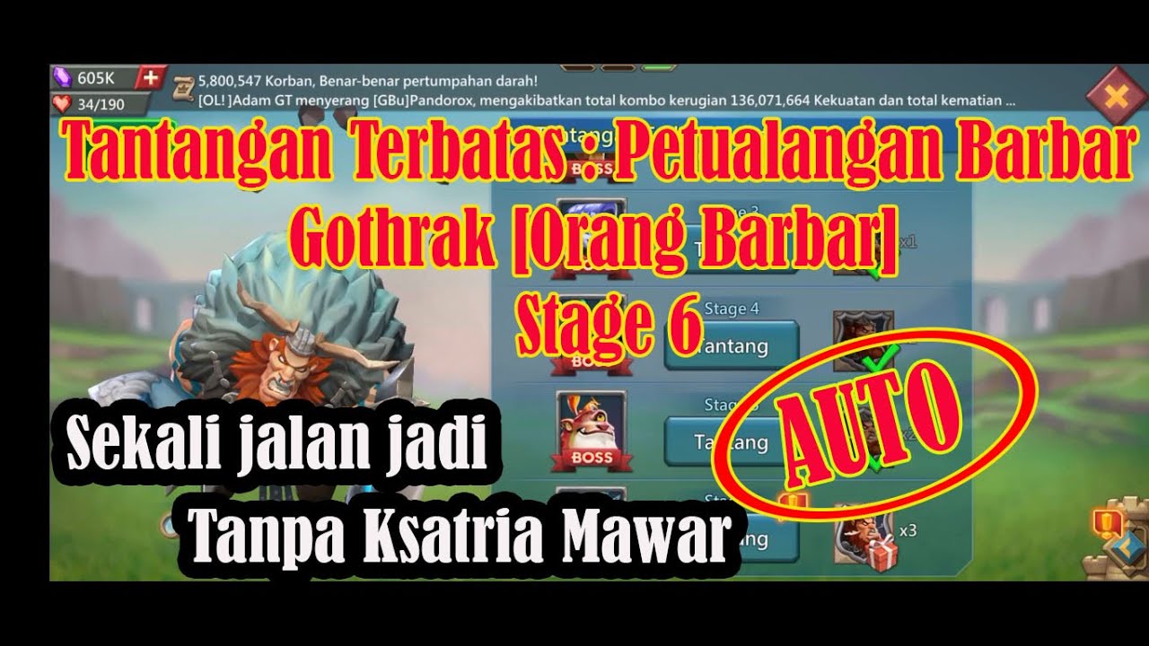 Tantangan Terbatas : Petualangan Barbar [Gothrak Orang Barbar] Stage 6 ...