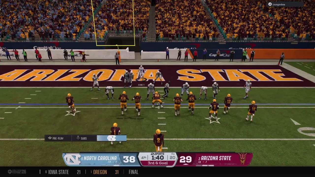 6 North Carolina vs 3 Arizona State - YouTube