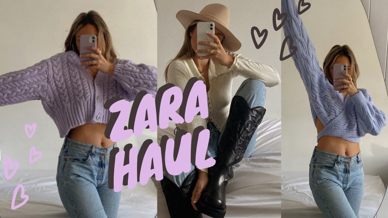 ZARA HAUL | NEW IN | SPRING STYLE | CHATTY TRY ON | LAUREN CROWE - YouTube