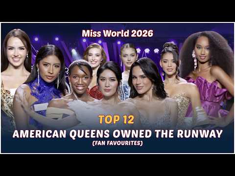 Top 12 America & caribbeans' Queens 👑 Miss World 2026 FASHION FEST (fan Favourite)