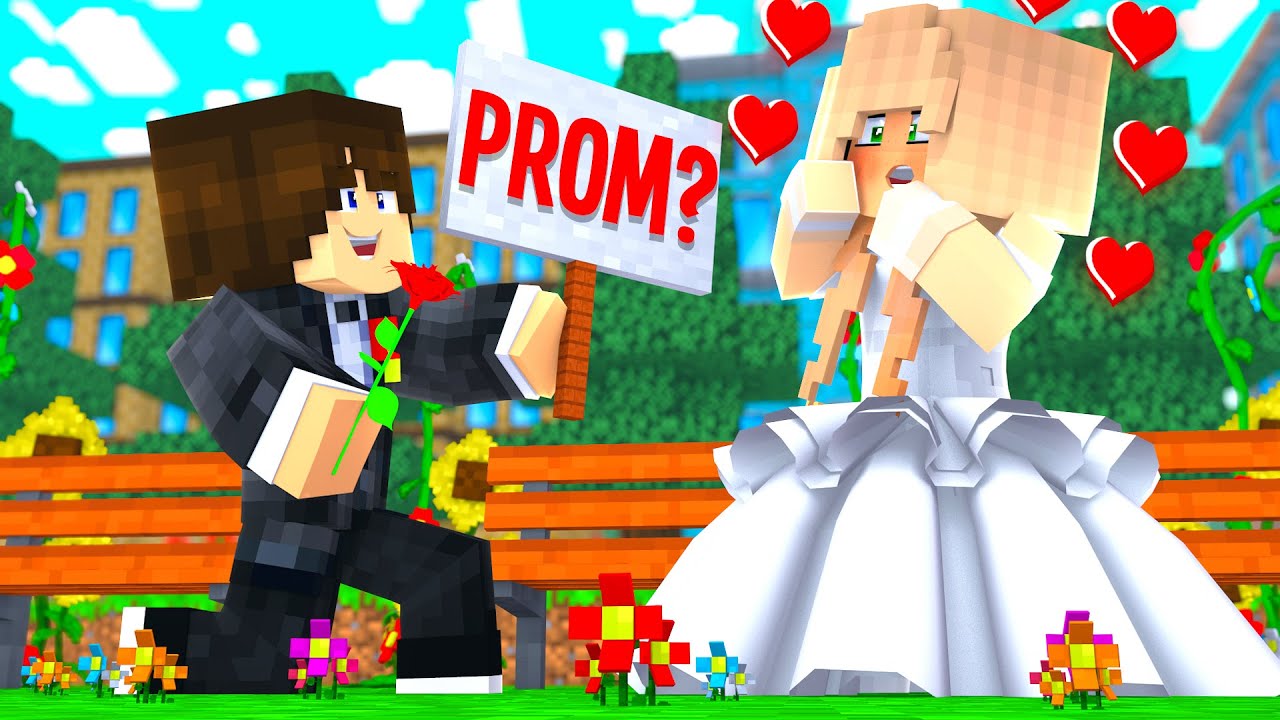 I ASKED MY CRUSH TO PROM! Fame High FINALE EP16 (Minecraft Roleplay ...