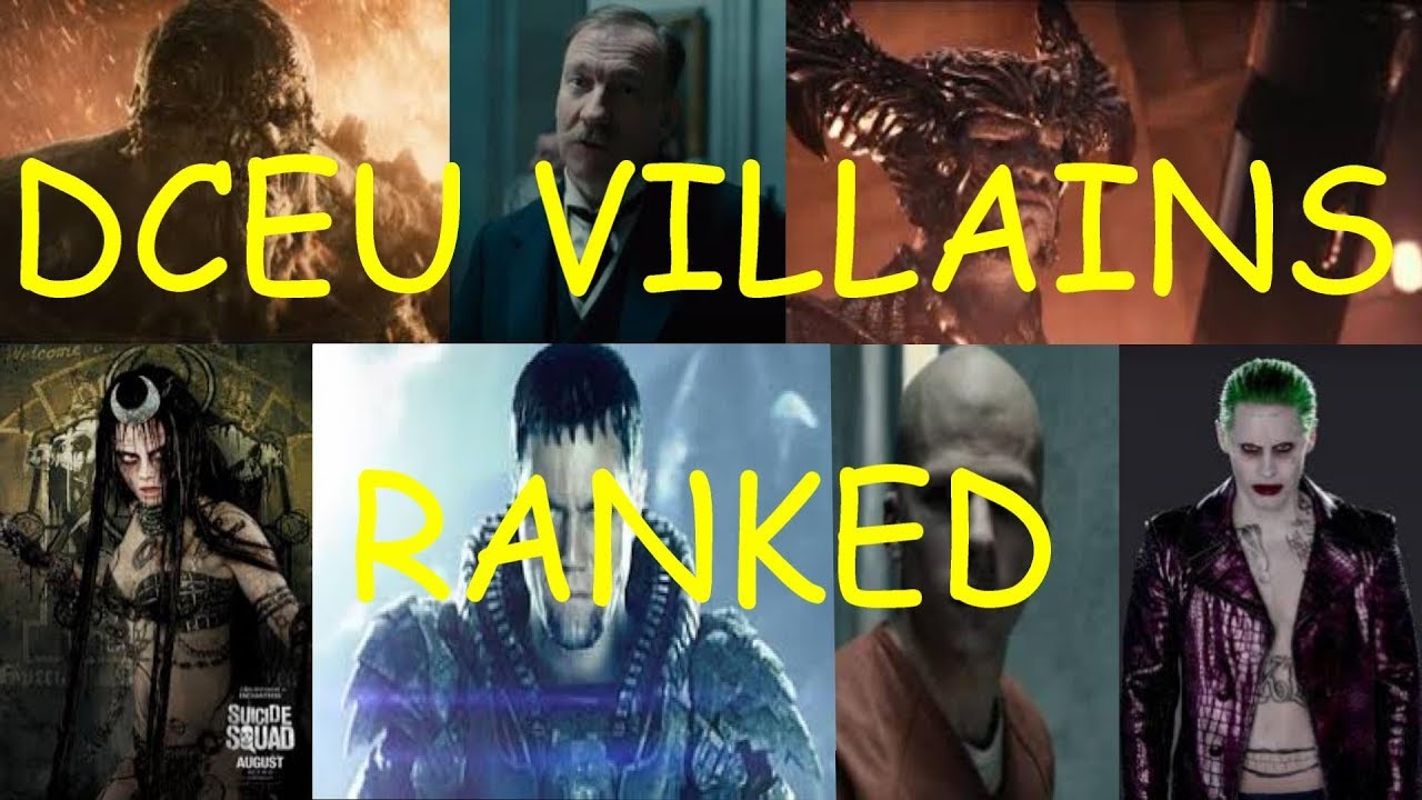 DCEU Villains Ranked - YouTube