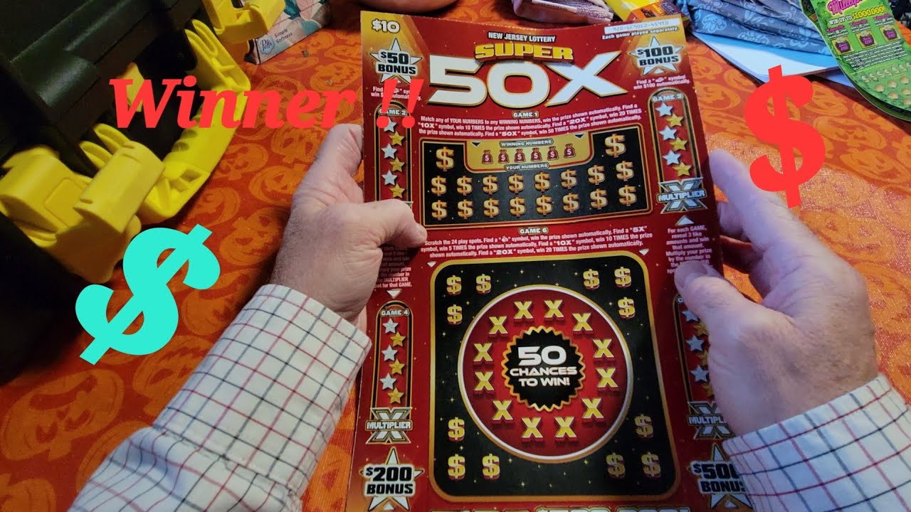 $50 worth of NJ Lottery Super 50x Scratch Off Ticket -- Winner ...