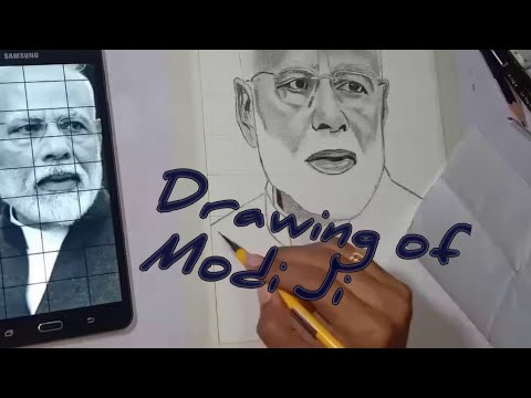 Drawing Prime Minister of India | Pencil Sketch of Narendra Modi Ji ...