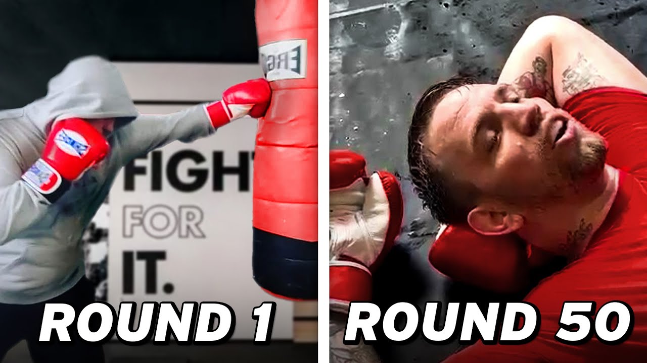 I Almost Died Doing 50 Rounds On The Punch Bag! - YouTube
