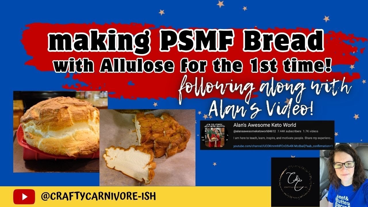 PSMF bread with Allulose; my first time trying it! following along with ...
