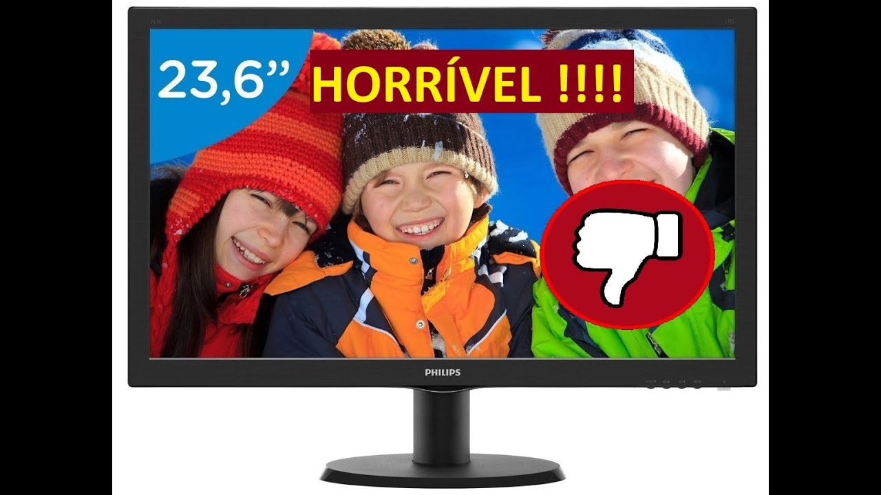 Review do Monitor Philips 243V V5QHABA 23,6” + LCD Widescreen Full HD ...