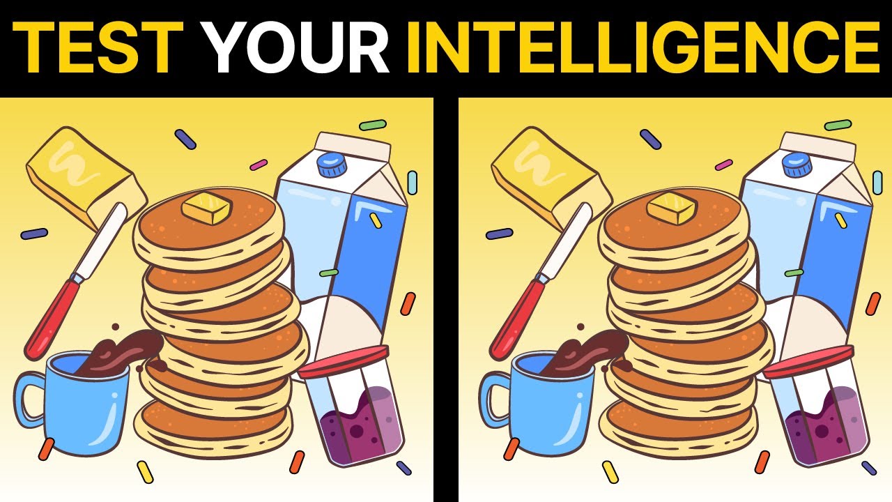 【Spot the Difference】 Brain game Quiz ! Test your intelligence ! - YouTube