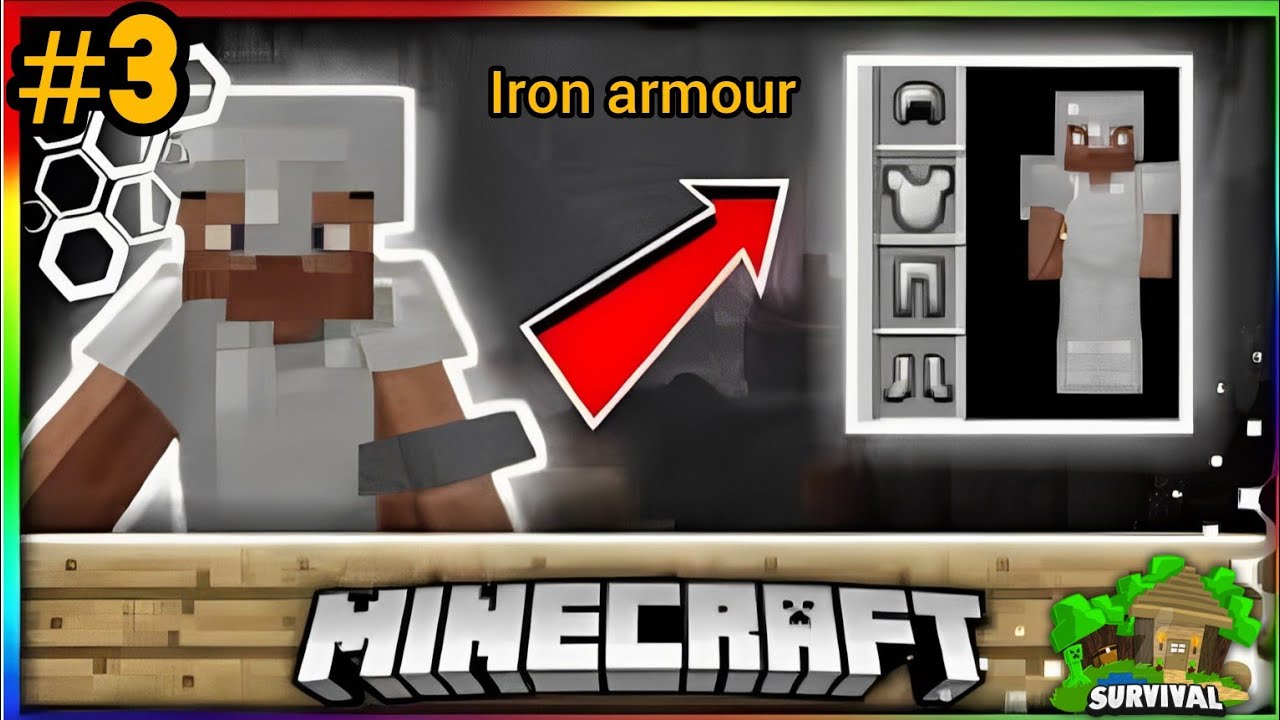 Finally I make a iron armour || minecraft 😎|| - YouTube