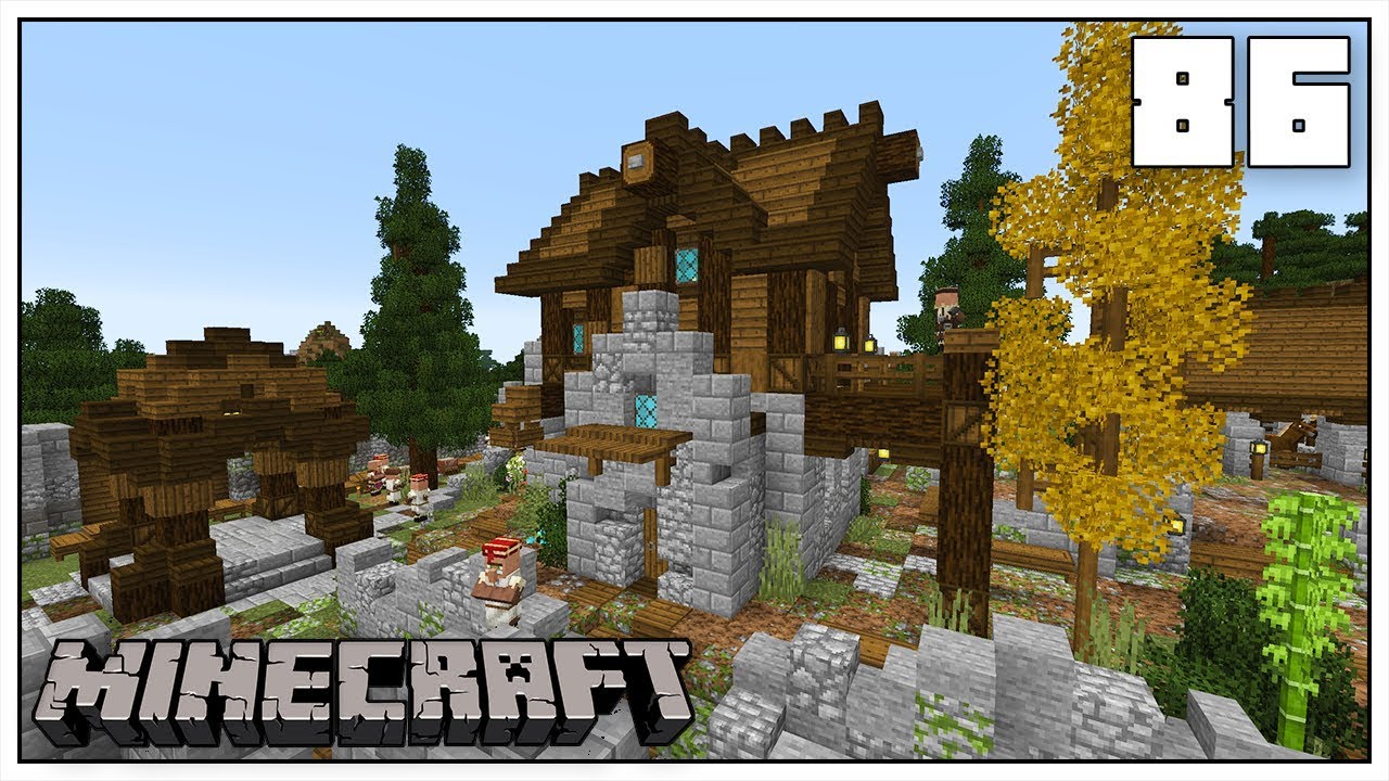THE VILLAGE LIBRARY!!! Episode 86 Minecraft 1.14 Survival Let's Play ...